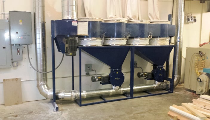 7500 cfm Dust Technology #DT-200, modular dust collector, 20 HP ...