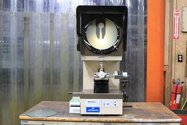 12" Mitutoyo #PJ311, vertical projection bench optical comparator, 10X ...