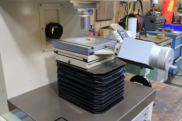 12" Mitutoyo #PJ311, vertical projection bench optical comparator, 10X ...