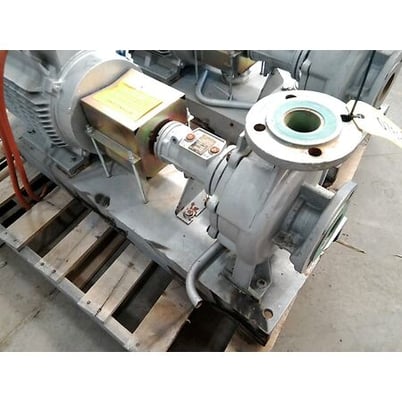 Allweiler #NTT50-200-187 U5A W4, volute casing centrifugal pump, 24 HP ...