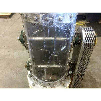 10" x 12" Semco, rotary air lock valve, dual shaft agitated lump ...