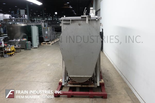 250 cu.ft. J.H. Day, double ribbon mixer, 304 Stainless Steel contact ...