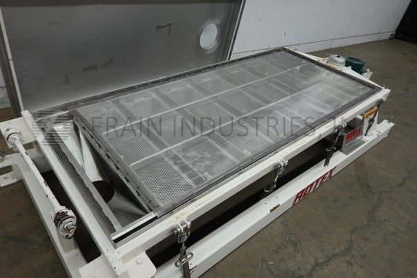 40" x 92" Rotex #3431SANASSL, vibratory, rectangular single deck sifter ...