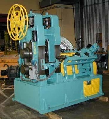 1.87" x 8" x 8" Fenn #081, 4-Hi work roll driven rolling mill, 25 HP ...