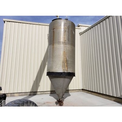 Brismet #T-6061-T6 ALUM, Aluminum Powder Silo, 350 cu.ft., 137" long ...