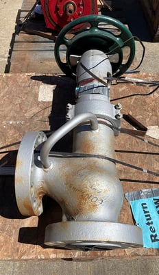 6" Rockwell Edwards steam stop globe valve, full stellite trim, 900 lb ...