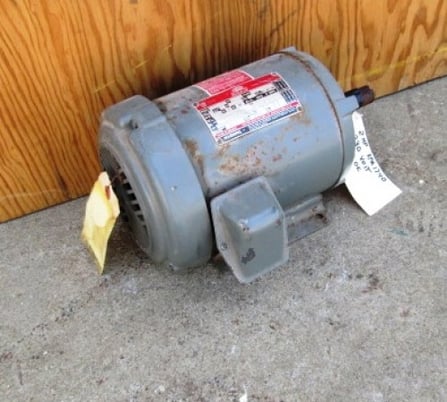 2 HP 1740 RPM Dayton #3N731 Tri-Volt Electric Motor, TEFC, 3 phase, 60 ...