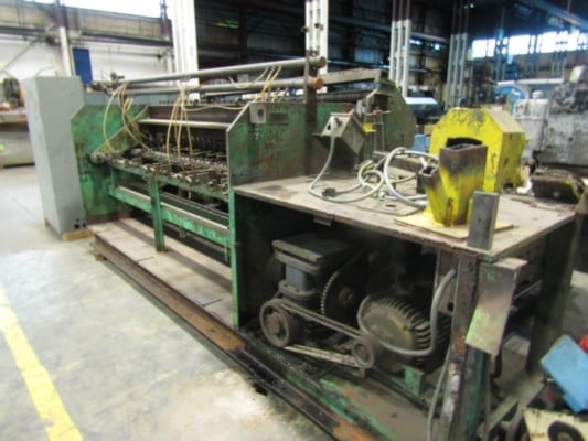 ATCO, 96" wire mesh machine, 6 gauge - .264" wire capacity, 4x4 grid ...