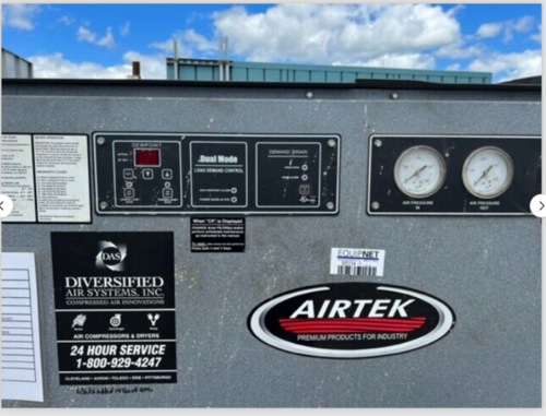 1600 cfm, 200 psig, Airtek #CT1500, cycling refrigerated air dryer For ...
