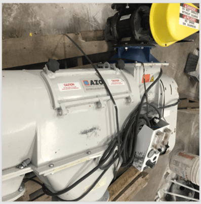 Powder Coating Sieve, Azo #E650-C1, Cyclone Screener w/ Winsmith Speed ...