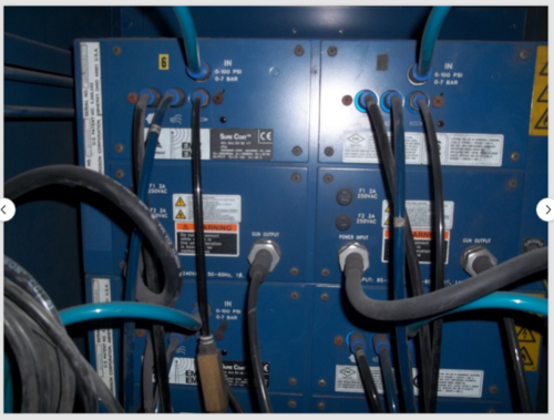 Nordson #SureCoat Rack Mount 10-Gun Automatic Powder Coating System for ...