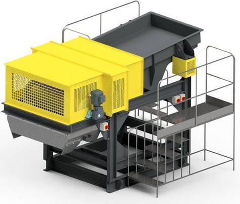 Magnapower #RESort 80" metal recovery/sorting system, chute for Fe ...