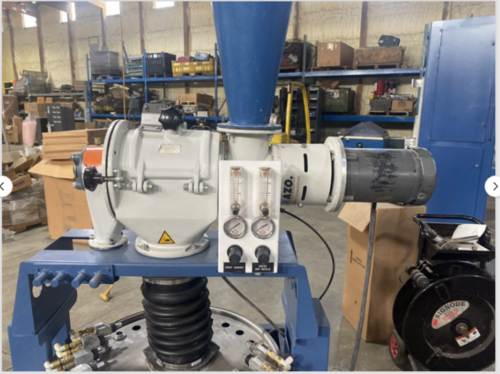 Nordson NHR 150lb Fluidizing Hopper w/ Cart, Azo Sieve & Accumulator ...