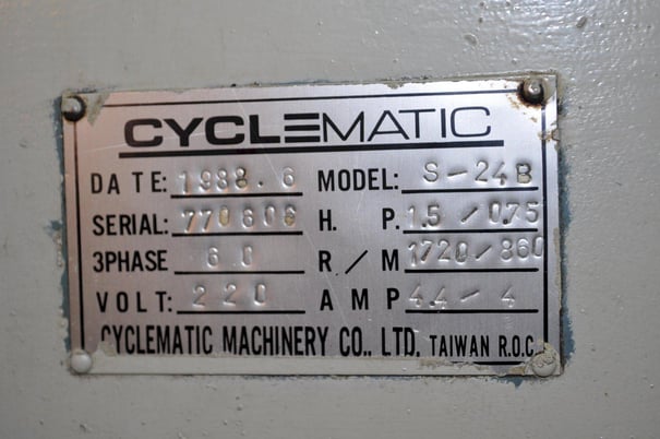 24" Cycle-matic #S-24B, single spindle drill press, 80-950 RPM, foot ...