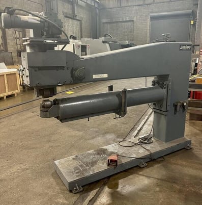 Jetline #RU5-72 universal planisher, 72" throat, 40" max diameter ...