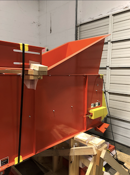 Bunting conveyor with D-Coil metal detection, 18" T side guards with ...