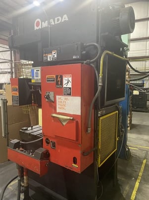 66 Ton, Amada #TP-60, gap frame press, 4.72" stroke, 14.57" Shut Height ...