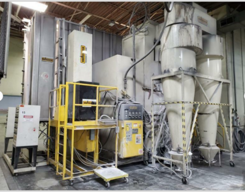 Cyclone Powder Booth System, Wagner B-296 Cymod, 3 x 10 Opening, Great ...