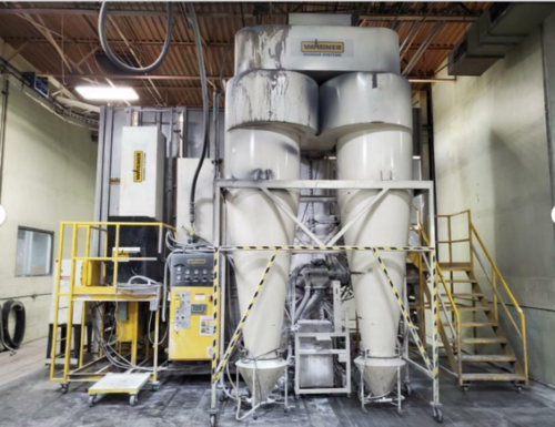 Cyclone Powder Booth System, Wagner B-296 Cymod, 3 x 10 Opening, Great ...