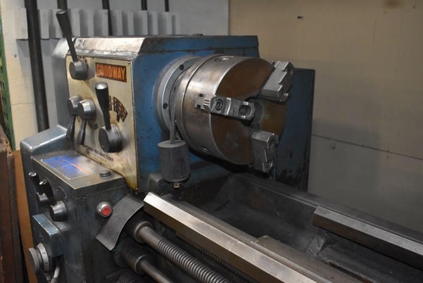 14"/23" x 40" Goodway #GW-1440, engine lathe, 1.5" spindle bore, 83 ...