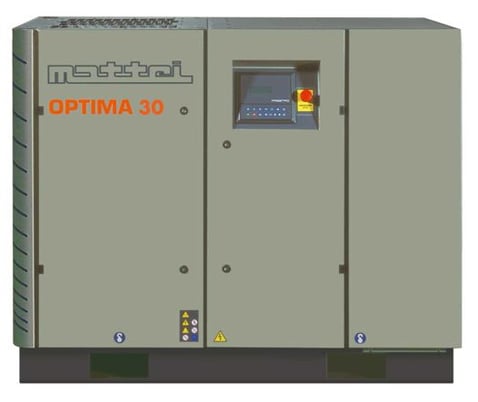 40 HP Mattei #Optima-30, VS Rotary Vane Air Compressor, 189 cfm @ 145 ...