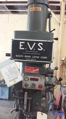South Bend #EVS-Chipmaster-II, ram type vertical mill, 10" x50" table ...