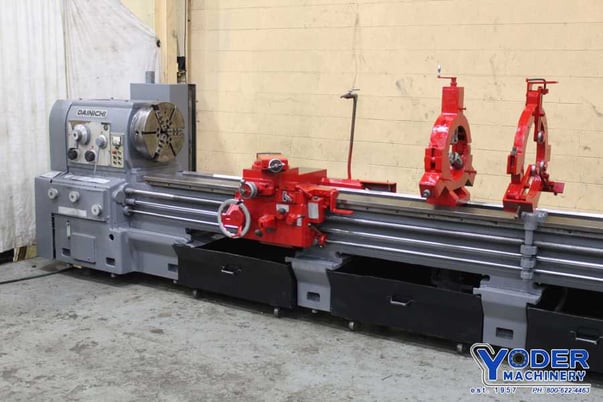 24" x 164" Dainichi #DLG-5HB, gap bed engine lathe, 16" swing over ...