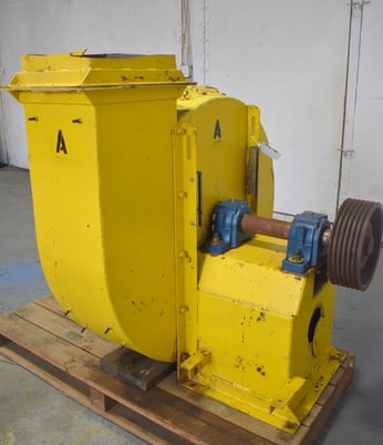 Material handling fan, 38" wheel, 13" width, 19" inlet, 14" x 16 ...
