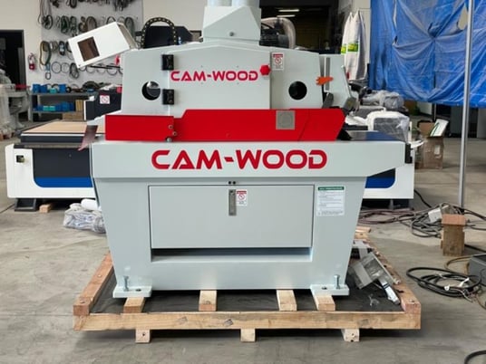12" Cam-Wood #XL-300-5114X, Dip Chain Gang Rip Saw, 4-3/4" cut depth ...