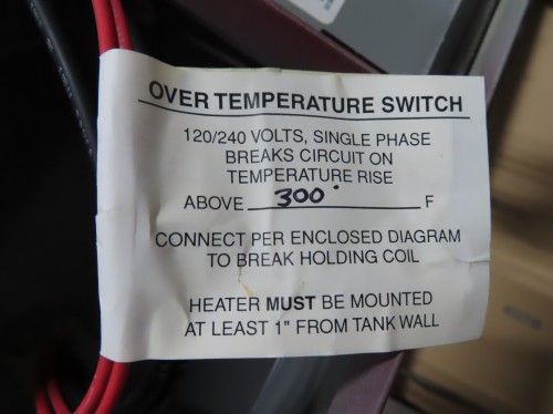 9 KW, Glo-Quartz Electric Heater Co. #Heatmax, immersion heaters, 22 ...