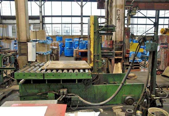 36" Paxson #36-30, driven slitting line, 30000 lb., entry coil car ...