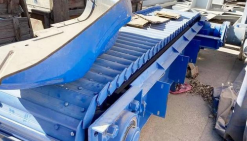 Petimex Apron Feeder, 30" wide pan, 10' length, steel reinforced ...