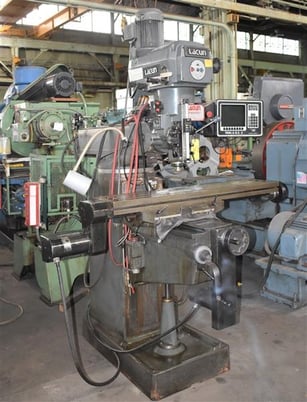 Lagun / Republic-Lagun #FTV-2, CNC vertical mill, 10" x50" tbl., 3 HP ...