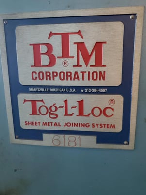 BTM Tog-L-Loc, sheet metal joining system for Sale | Surplus Record