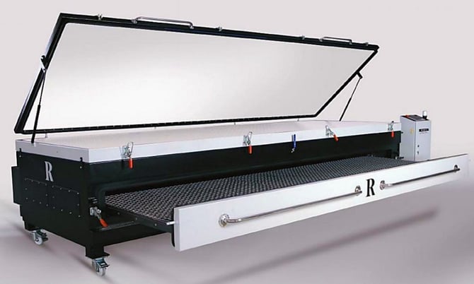 Ribex #Roco-Maxi, Thermoforming Vacuum press, 20 kW total, 3800 x 1250 ...