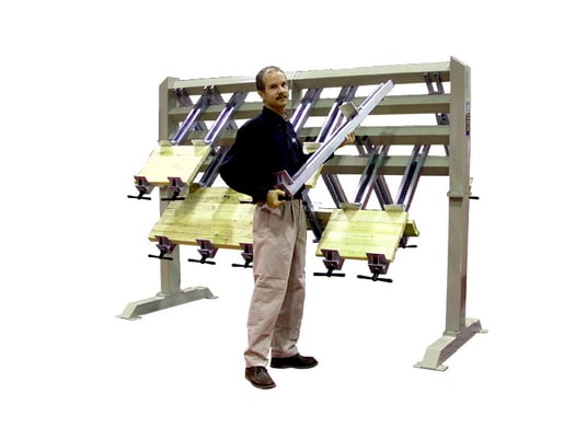 Quick #CRFR-08, Panel & Door Clamp, 8' width, 6-row clamp rack, (16 ...