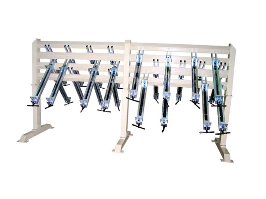 Quick #CRFR-12, Panel & Door Clamp, 12' width, 6-row clamp rack, (24 ...