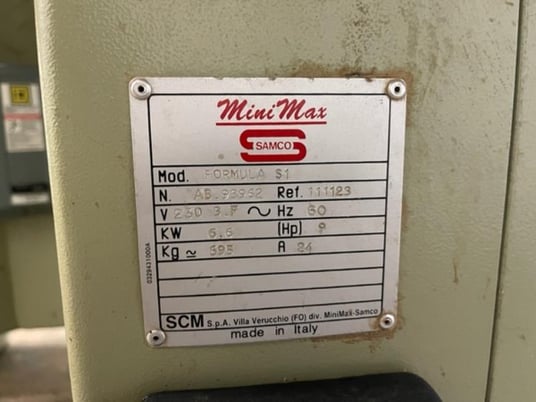 SCM Minimax #Formula-S1, Sliding Table Saw, 120" capacity w/scoring, 9 ...