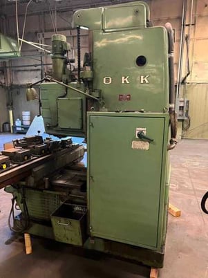 OKK #MH-5VI, bed type vertical mill, 17-3/4" x88-1/2" table, 25 HP ...