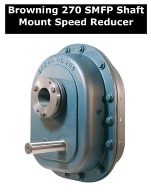 Browning #207SMTP, Helical shaft mount speed reducer, tapered bore, new ...