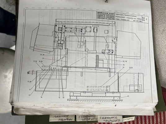 13.5" x 15.7" Behringer #HBP-310, horizontal band saw, 1.5" x.5" x213 ...