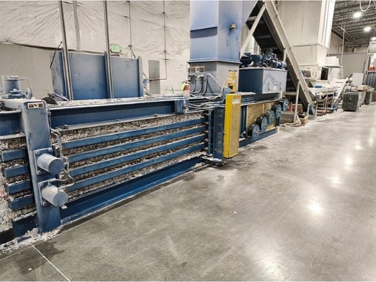 Selco #HS0-128A, Auto-tie Horizontal Baler, 50 HP, 8" cylinders, 36" x ...