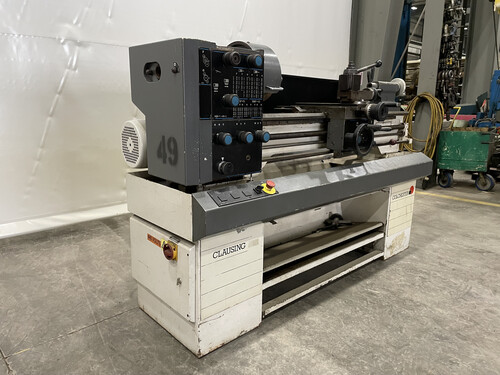 13" x 40" Clausing #8025, geared head lathe, 8-1/4" swing over cross ...