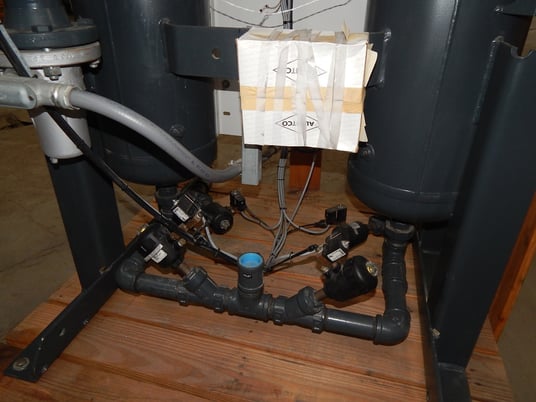 300 scfm, SPX-DELTECH #RP300, externally heated desiccant air dryer ...