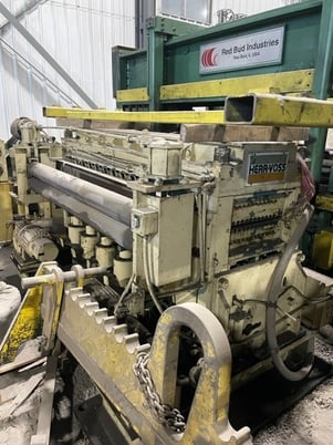 60" x .06" Herr Voss, 4-Hi precision leveler, 21 work rolls, 1.156 ...