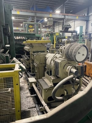 60" x .06" Herr Voss, 4-Hi precision leveler, 21 work rolls, 1.156 ...