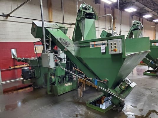 Mayfran chip processing system, Mayfran chip hopper, 18" incline screw ...