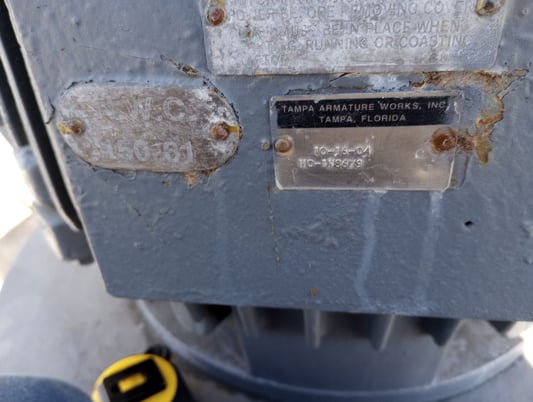 150 HP 890 RPM U.S. Motors, Frame 449VPH, TEFC, high thrust ...