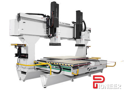 Onsrud #98E, CNC router, 60" x 96" table, 82" X, 164" Y, 12" Z, 18 HP ...