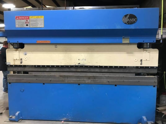 165 Ton, Atlantic #HDE-165-10, CNC hydraulic press brake, 10' overall ...